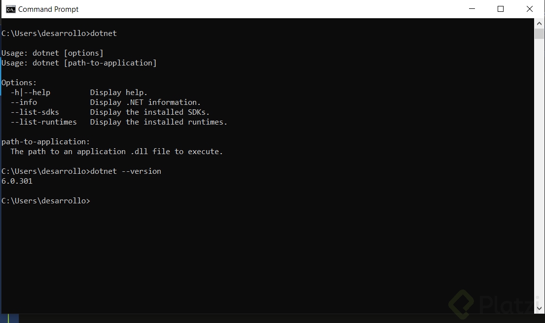 dotnet CLI - Platzi dotnet CLI - Platzi